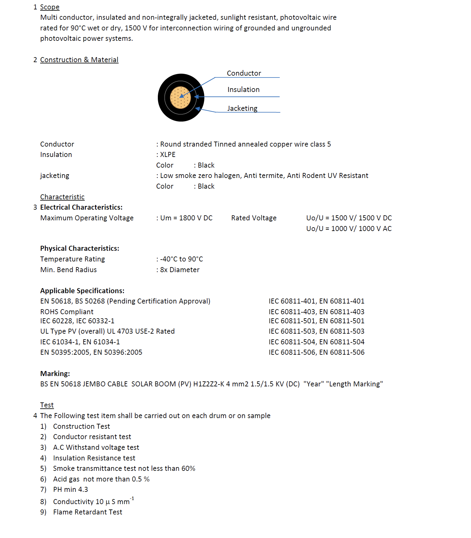 PV Solar Cables | PT PERSADA PERMATA MANDIRI